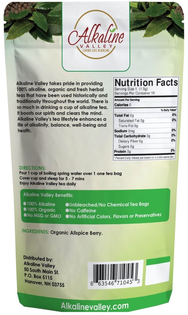 Organic Allspice Tea (15 Tea Bags) – Alkaine Valley